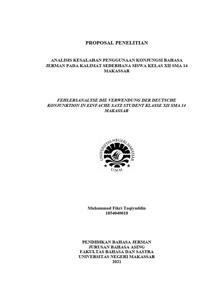 Proposal Penelitian Final Metodologi Penelitian | PDF