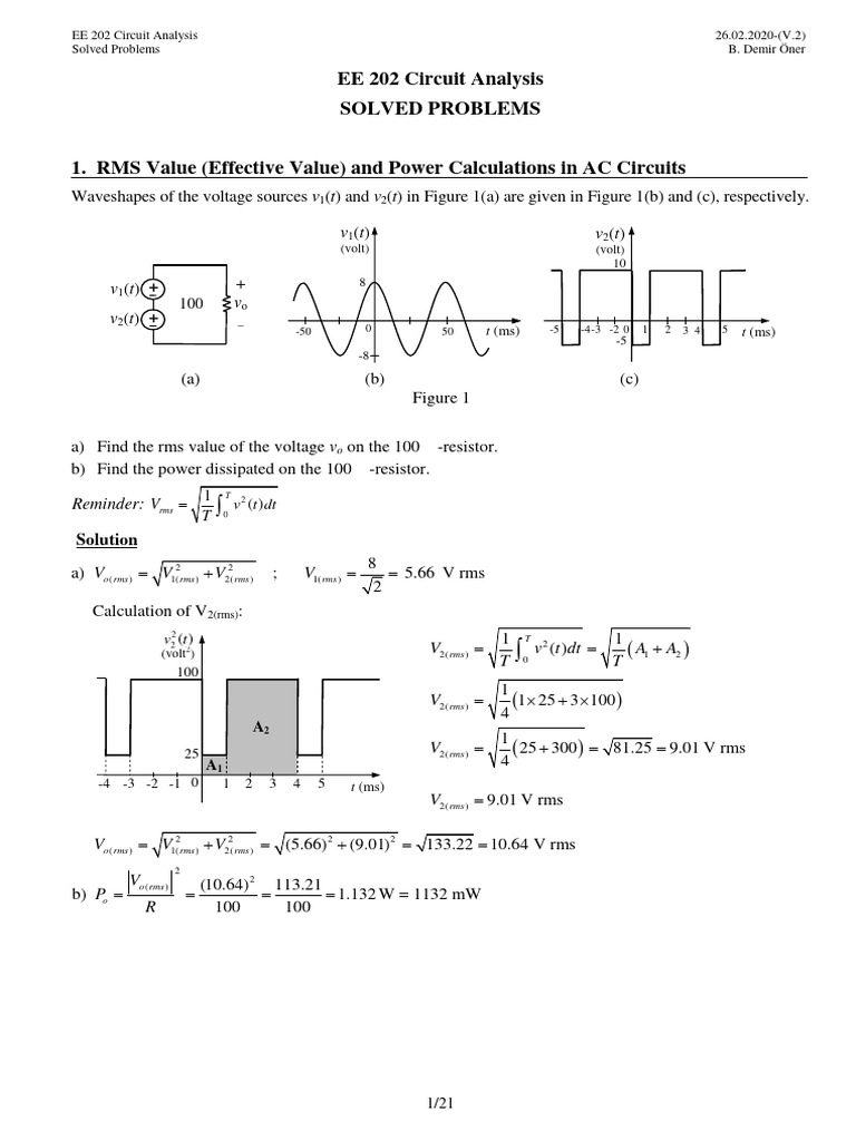 Solved Problems-2 | PDF | Ac Power | Electrical Impedance Solved Problems-2 | PDF | Ac Power | Electrical Impedance
