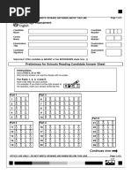 B1 Preliminary For Schools Answer Sheet - Listening | PDF | University ...