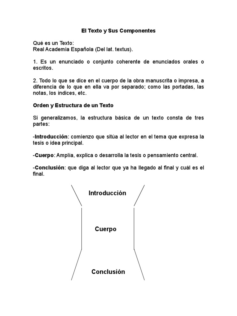 Partes y Estructura de un Texto | PDF | Epistemología | Cognición