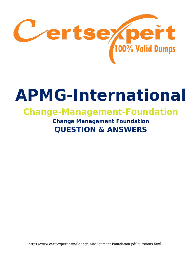 Change Management Foundation | PDF