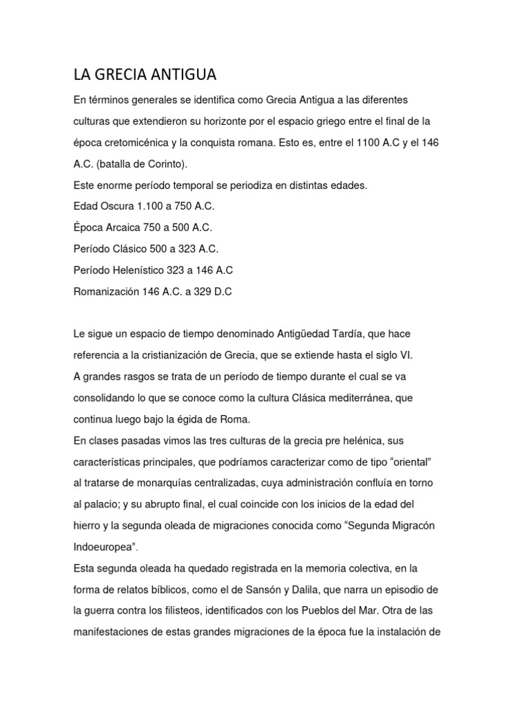 La Grecia Antigua y Roma | PDF | Esparta | Antigua Grecia