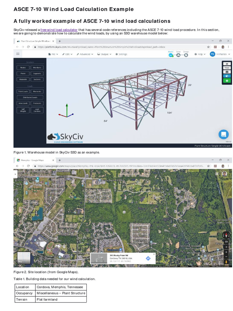 ASCE 7-10 Wind Load Calculation Guide | PDF