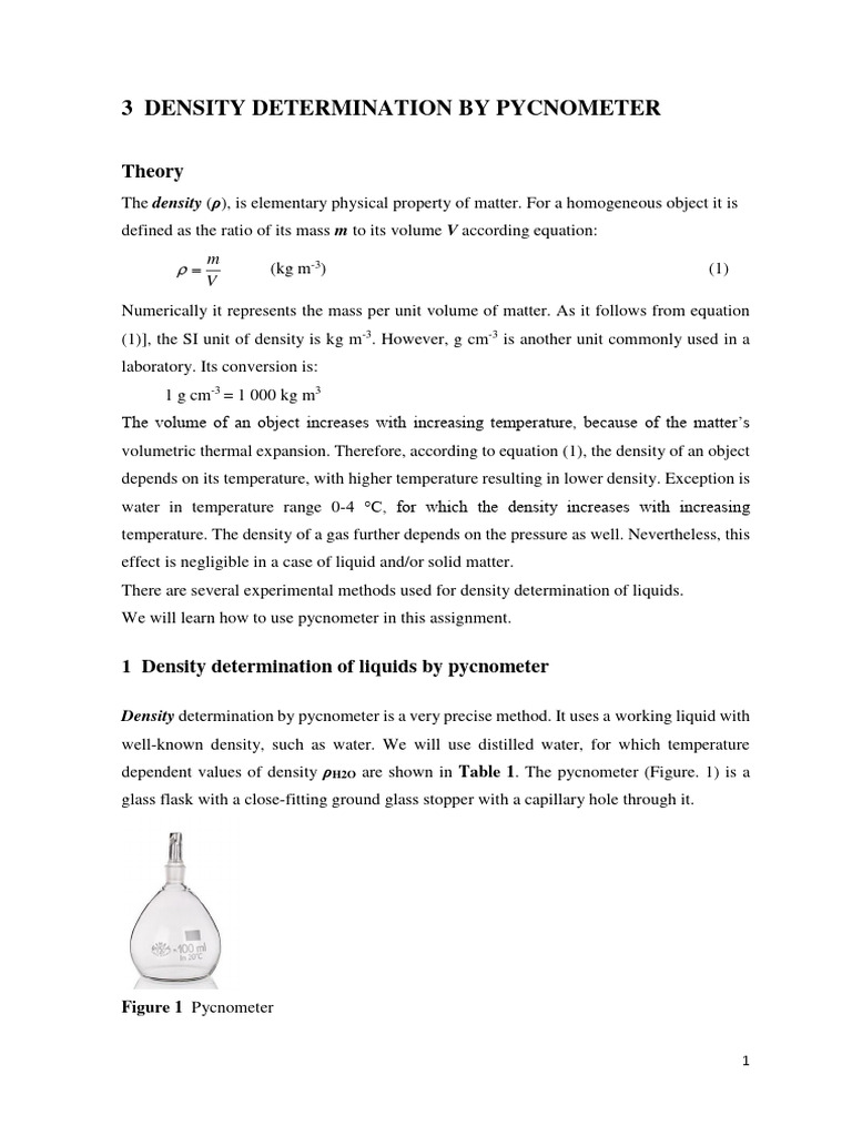 Ap 3 Density Pycnometer 23 09 19 Po Oprave Pdf