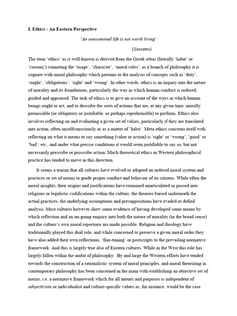 Eastern Ethical Traditions 2 | PDF | Morality | Asceticism