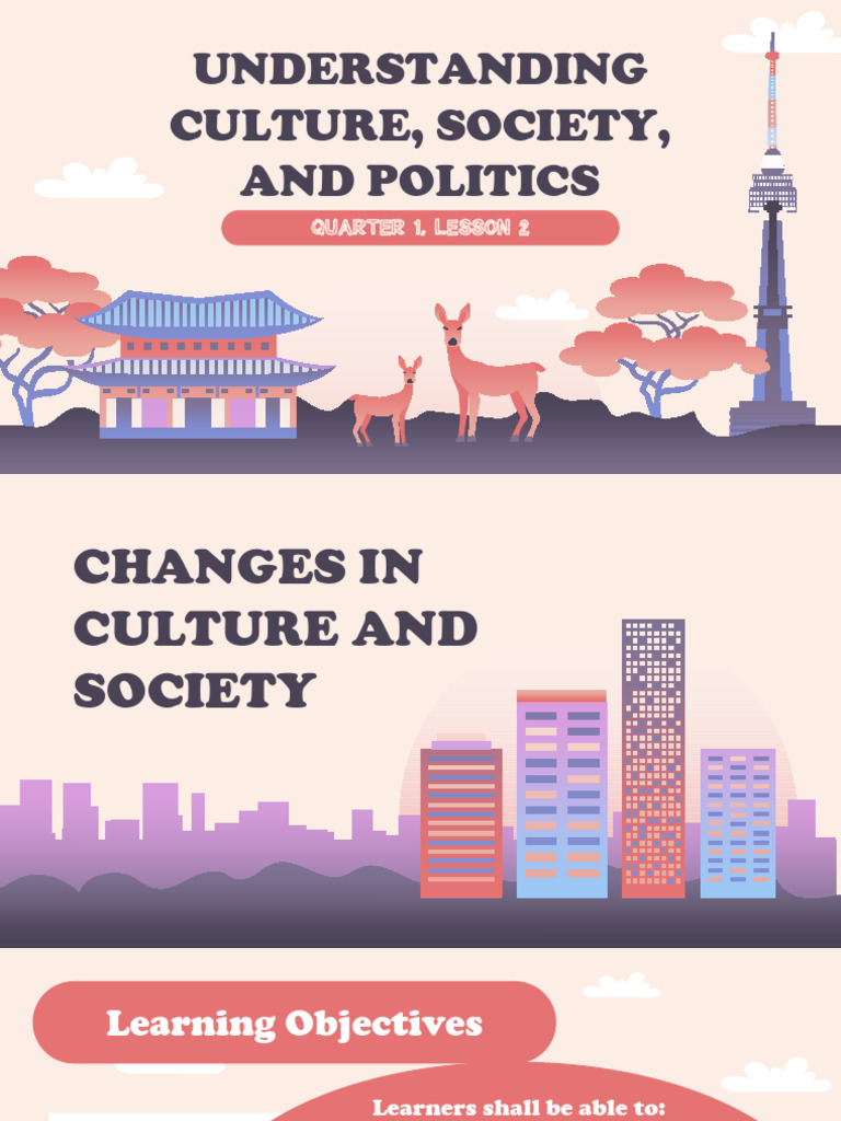 Changes in Culture and Society | PDF | Knowledge | Society