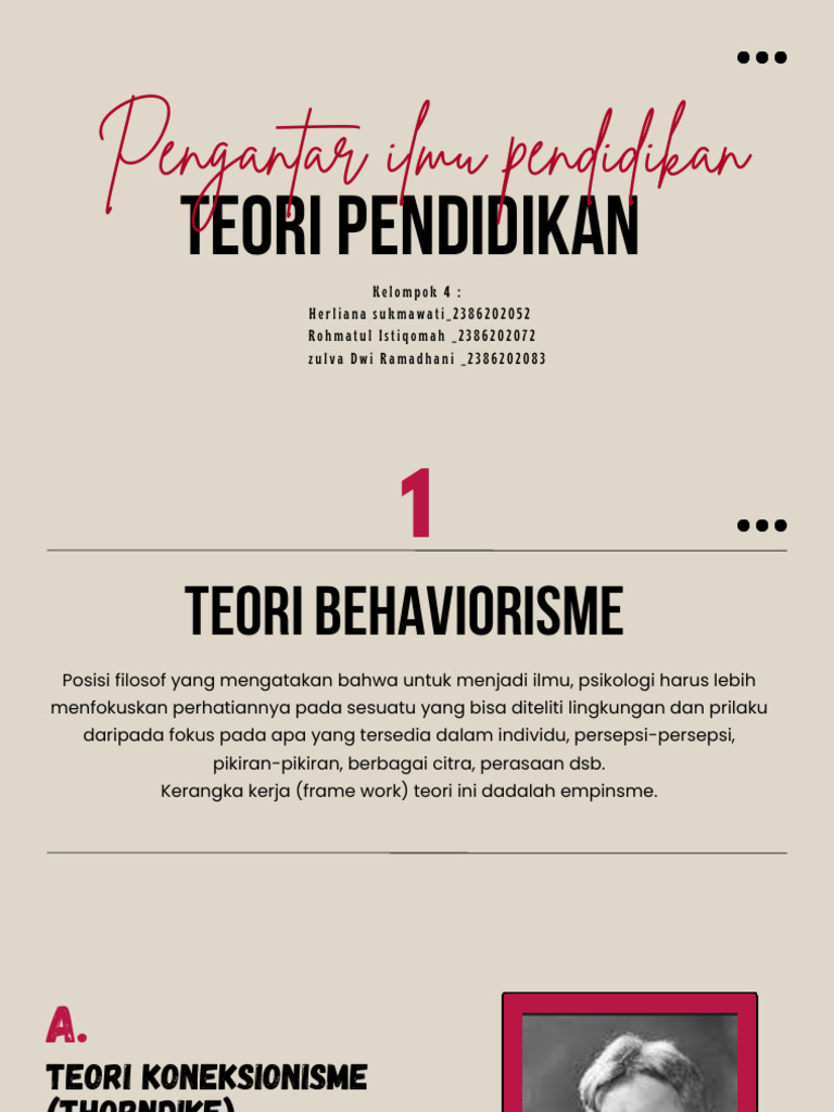 Teori Pendidikan | PDF | Sains & Matematika