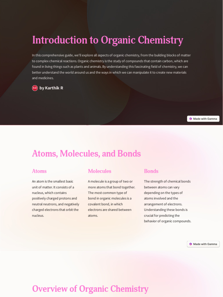 Introduction To Organic Chemistry | PDF | Chemistry | Organic Chemistry