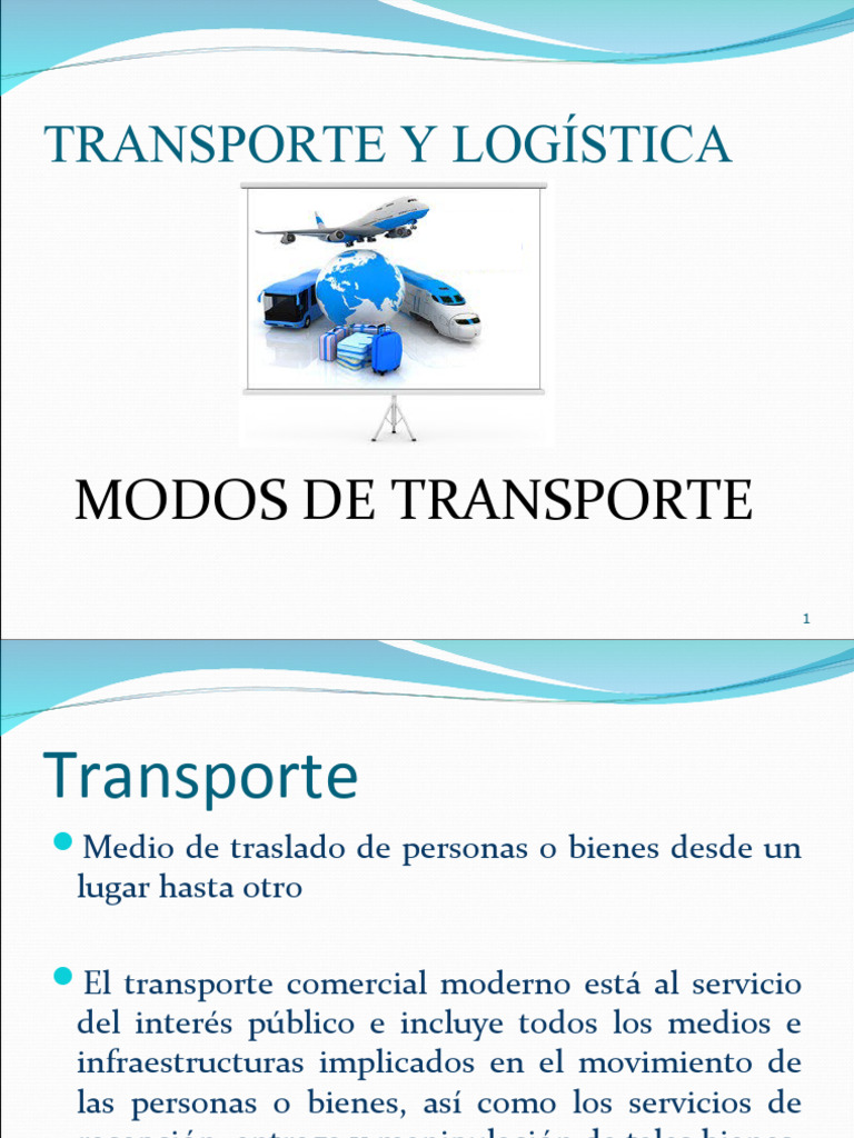 Modos de Transporte: Ventajas y Desventajas | PDF | Transporte ...