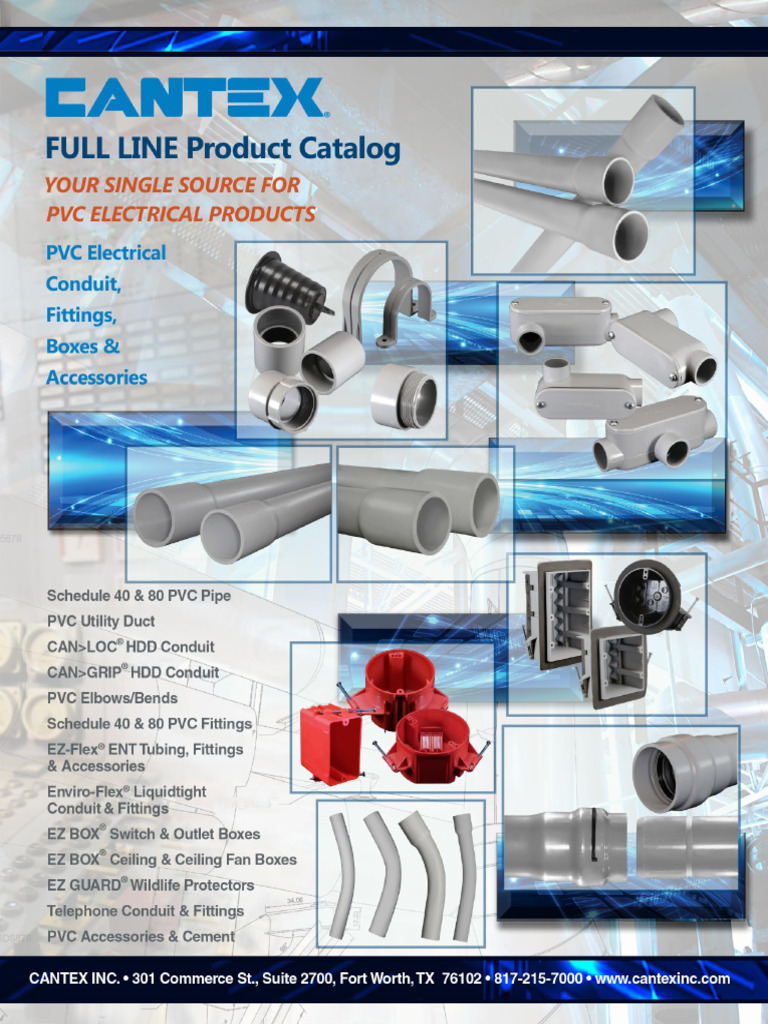 Cantex Full Line PVC Electrical Product Catalog 5 1 | PDF