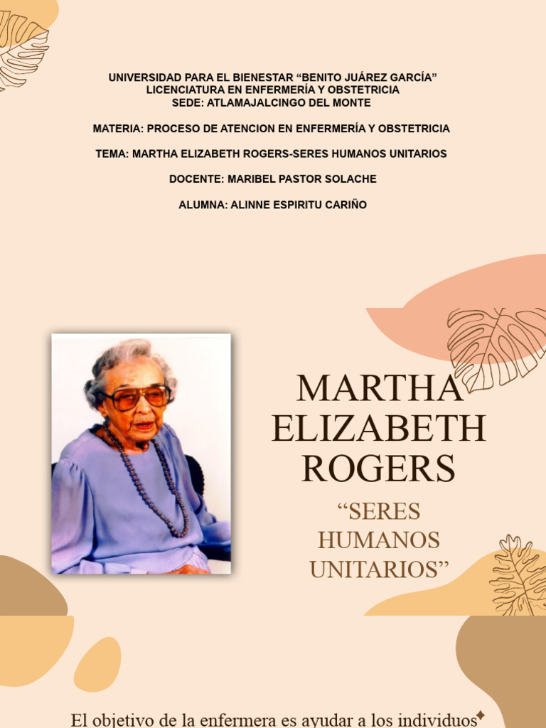 Martha Elizabeth Rogers | PDF