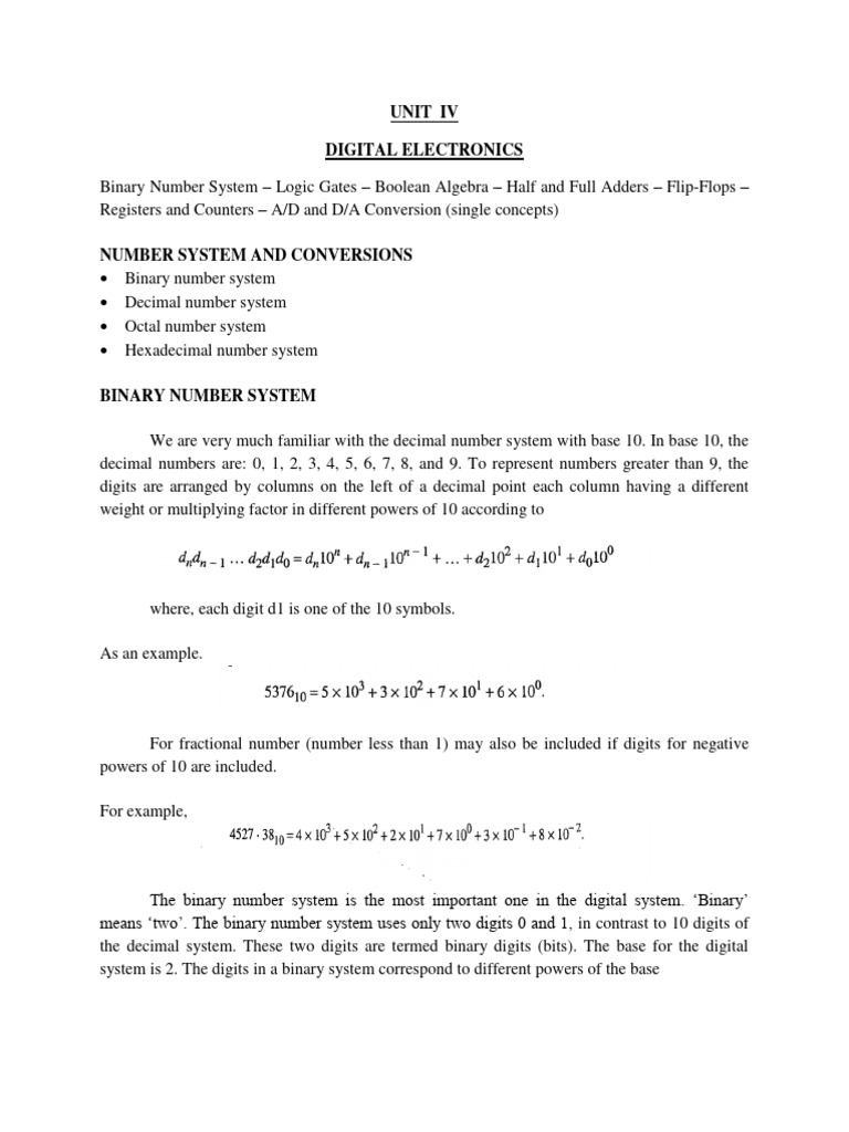 UNIT4 Digital Electronics | PDF UNIT4 Digital Electronics | PDF