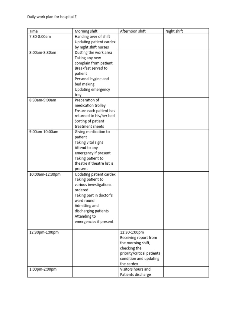 daily-work-plan-for-medical-ward1-pdf