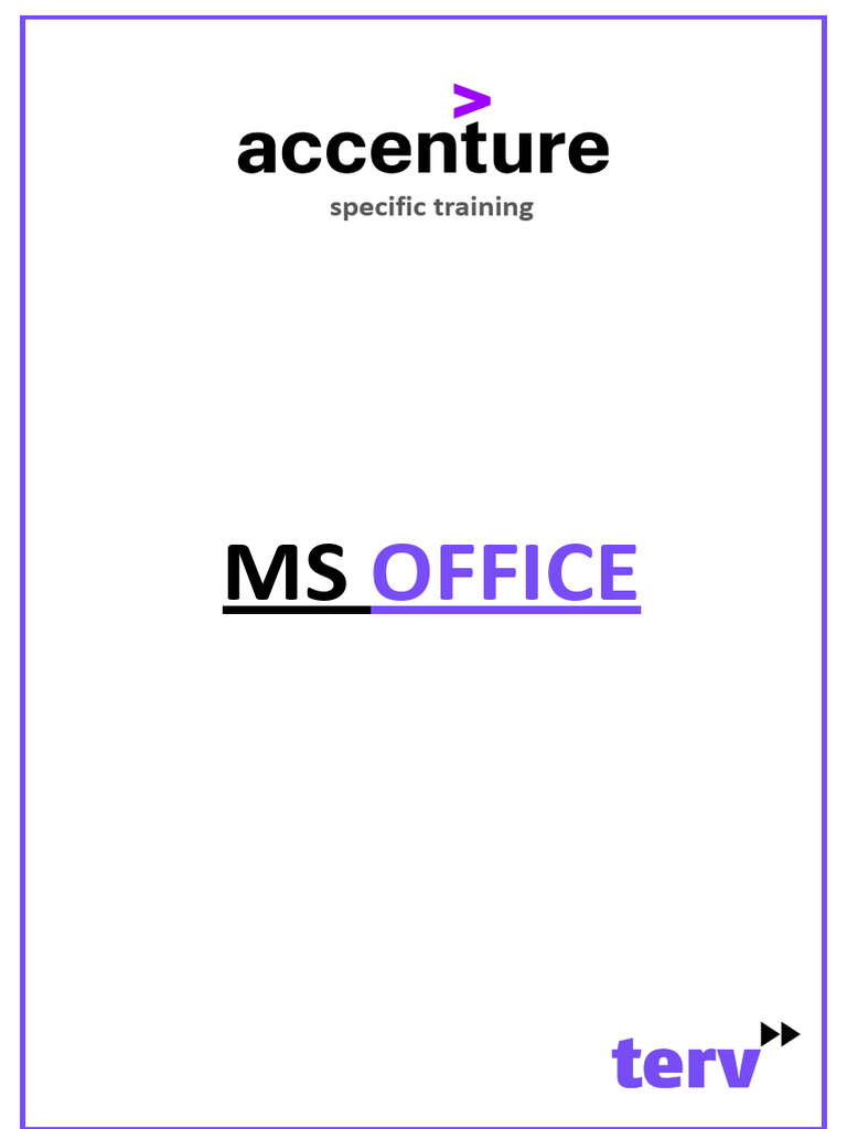 Ms-Office Accenture Terv | Download Free PDF | Microsoft Excel ...
