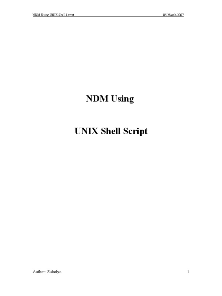 NDM | PDF | Scripting Language | User (Computing)