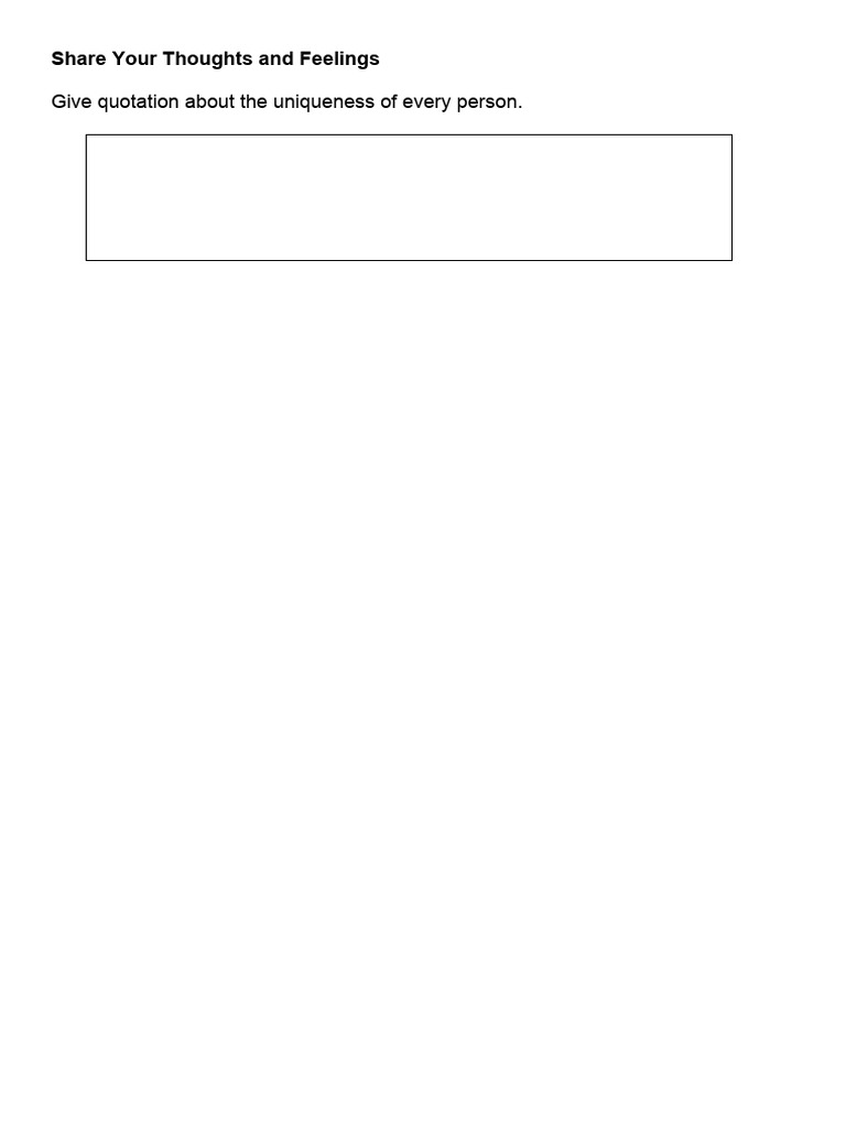 Embracing Uniqueness Module | PDF | Compassion | Feeling