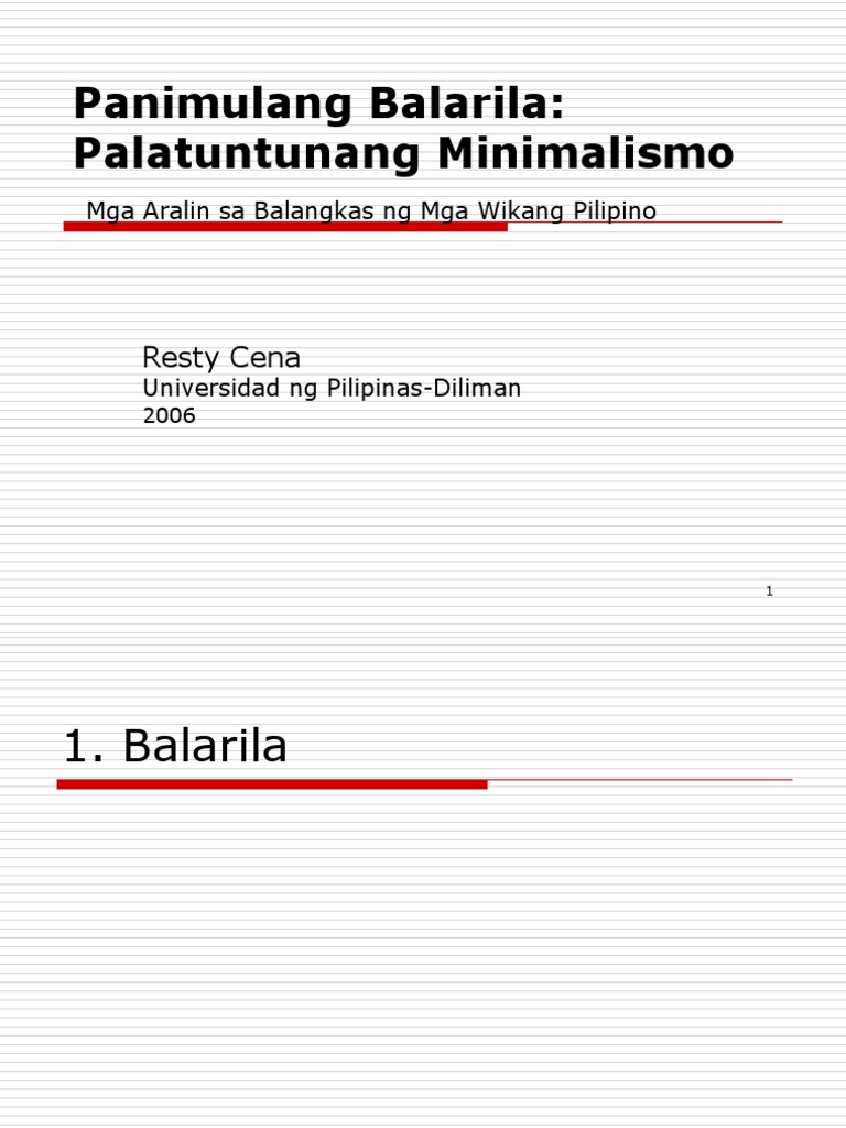 Panimulang Balarila | PDF