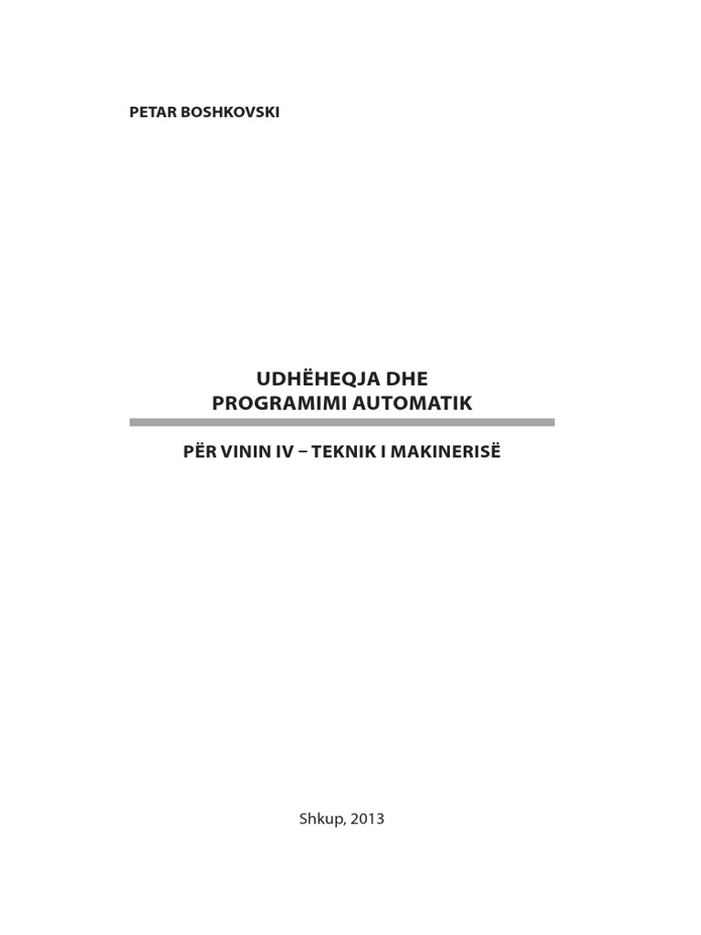 Udhëheqja Dhe Programimi Automatik: Petar Boshkovski | PDF
