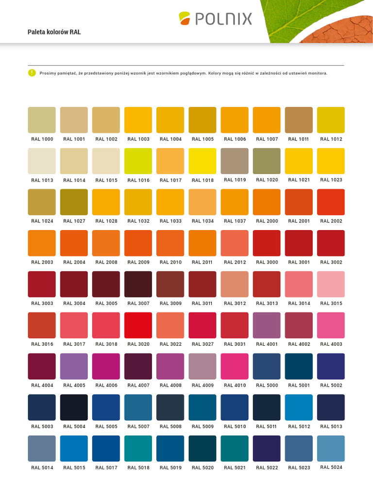 Paleta RAL | PDF