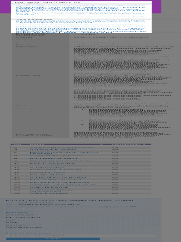 PDDikti - Pangkalan Data Pendidikan Tinggi | PDF | Bisnis