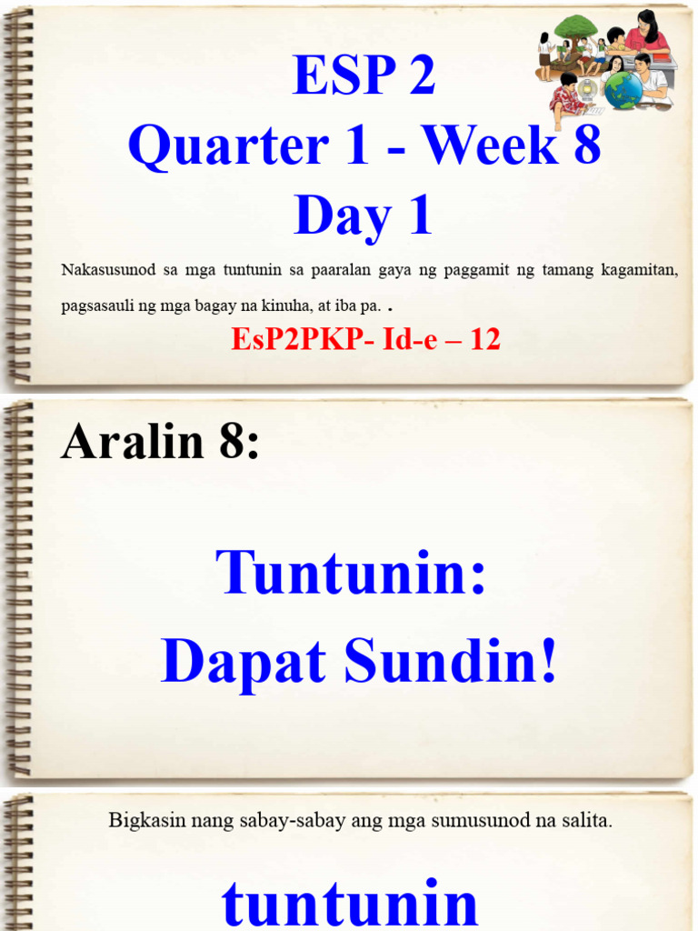 Esp-2 - q1 - Week 8 - Day 1 | PDF