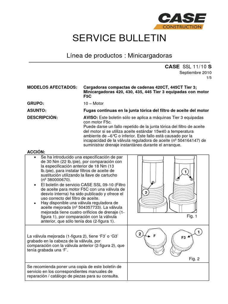 Case SSL 11-10S | PDF | Tornillo | Bomba