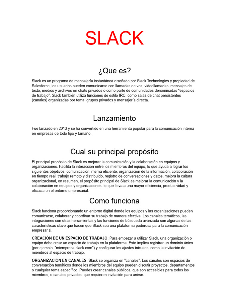SLACK | PDF