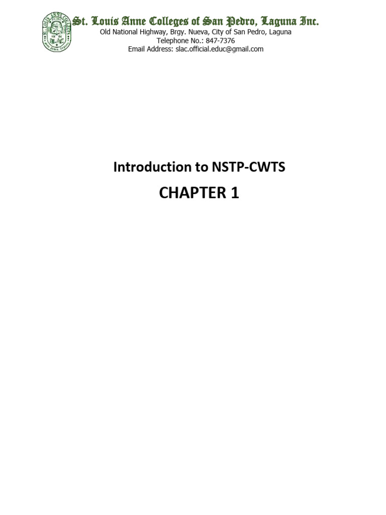 NSTP CWTS MODULE1 Pages 4 19 | PDF