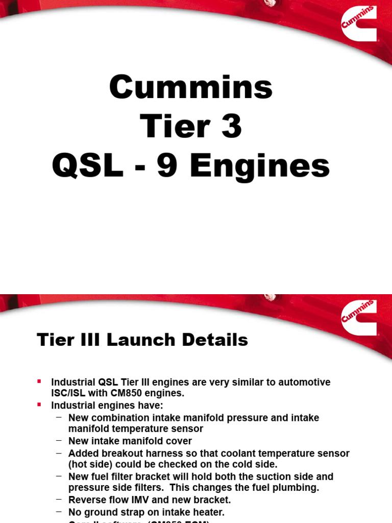 Motor Cummins QSL9 | PDF | Internal Combustion Engine | Fuel Injection