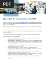 Dimensionamento do SESMT - NR 4 | PDF | Enfermagem | Ciências da Saúde