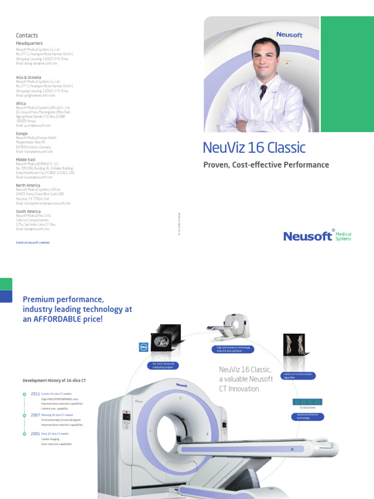 NeuViz 16 Classic CT Scanner Overview | PDF | Medical Imaging | X Ray
