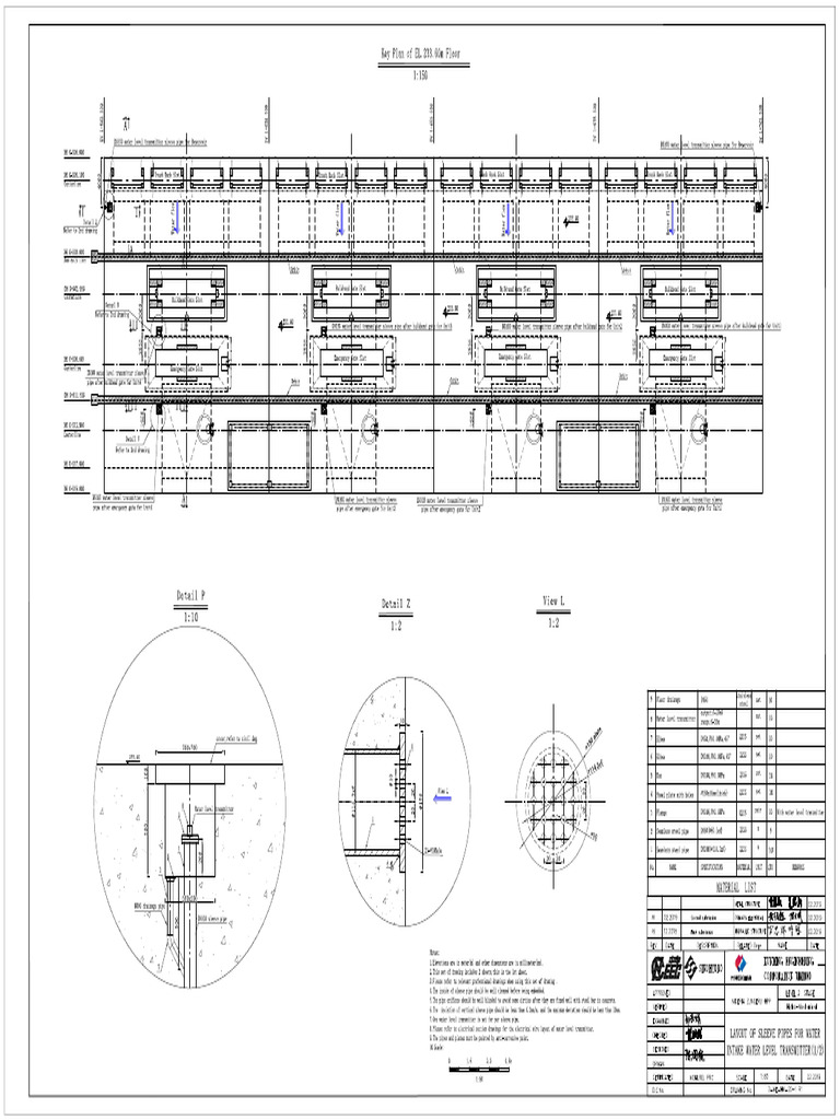 D-ME-HM-20~1R1 Layout of sleeve pipes for water intake water level ...