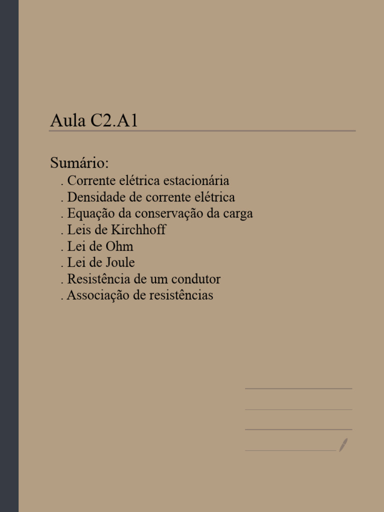Aula C2.A1 - Completa | PDF