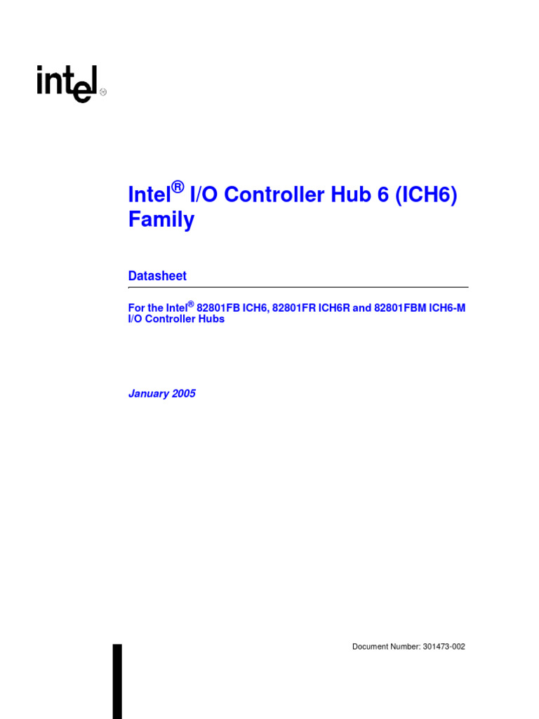 Io Controller Hub 6 Datasheet | PDF | Business | Computers