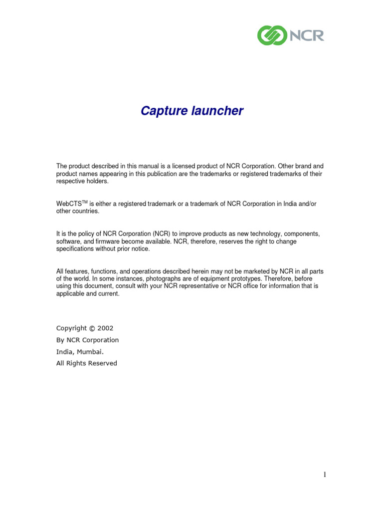 BOI CaptureLauncher | PDF