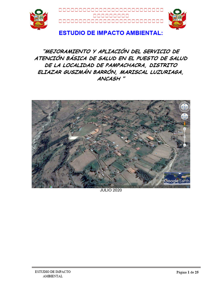 Estudio de Impacto Ambiental-Ps Pampachacra | PDF | Contaminación ...