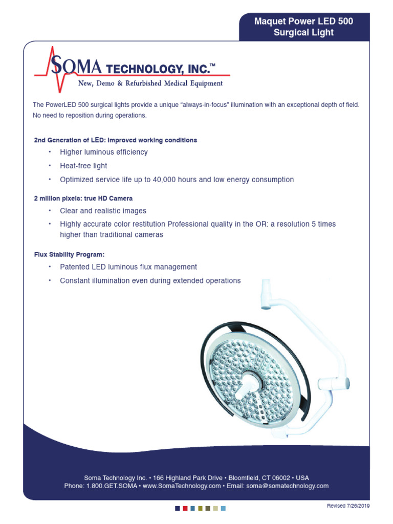 Maquet Power Led 500 | PDF