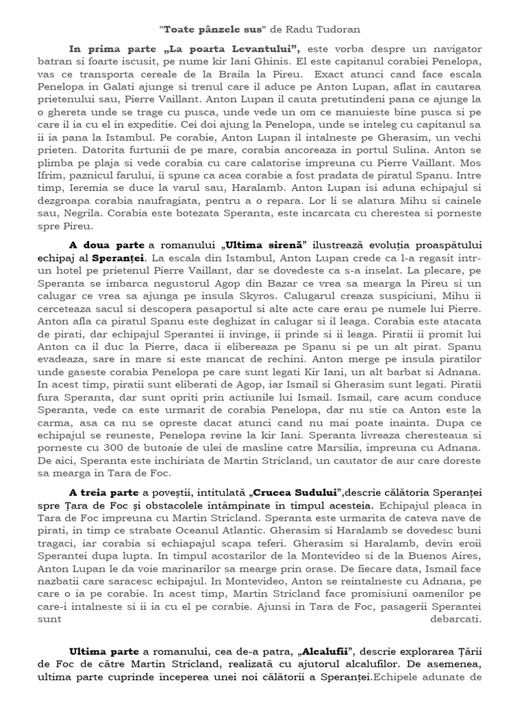 Toate Pânzele Sus | PDF