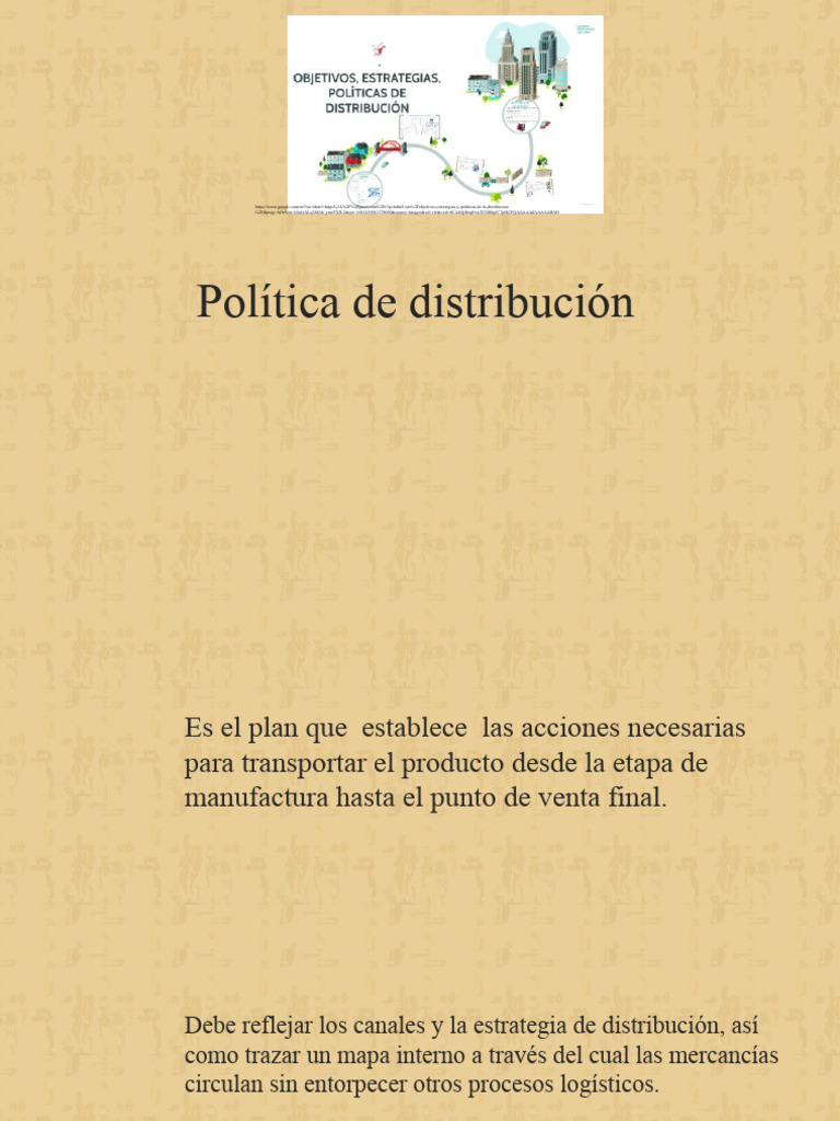 Política de Distribución | PDF | Mercado (economía) | Producto (Negocio)