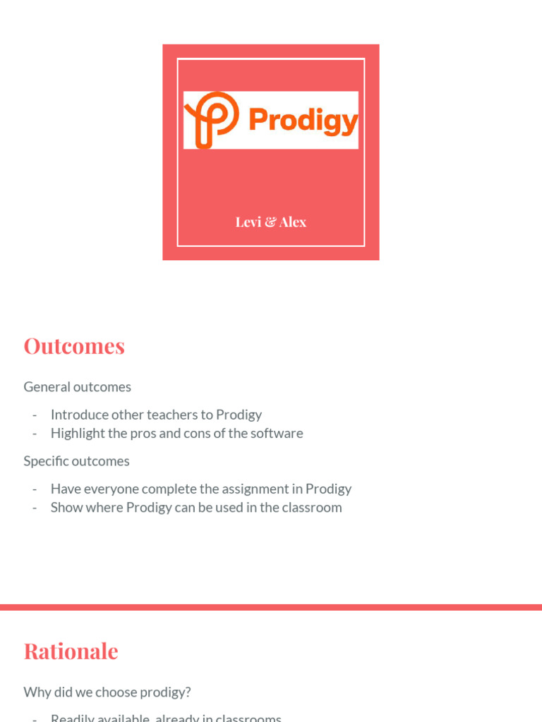 Prodigy | PDF | Career & Growth