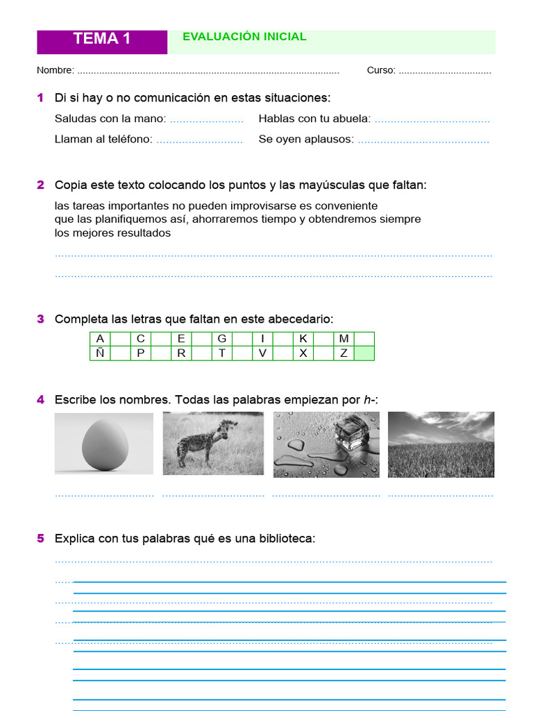 Lengua 3 and B Ev Tema 010 | PDF | Selva amazónica