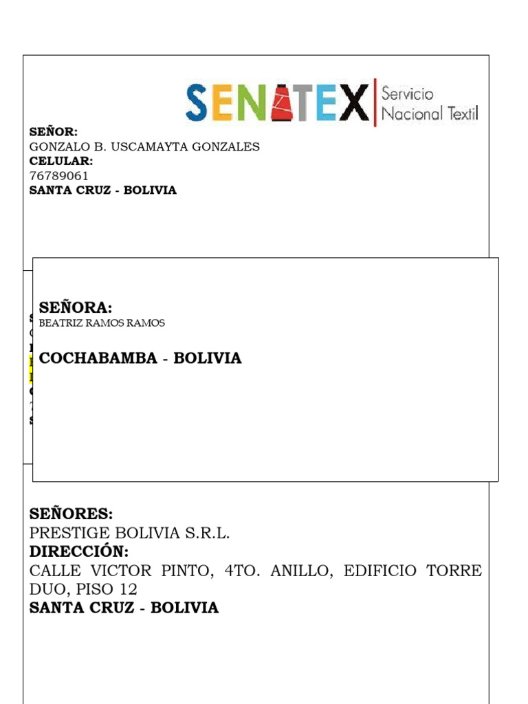 Rotulos de Envio | PDF