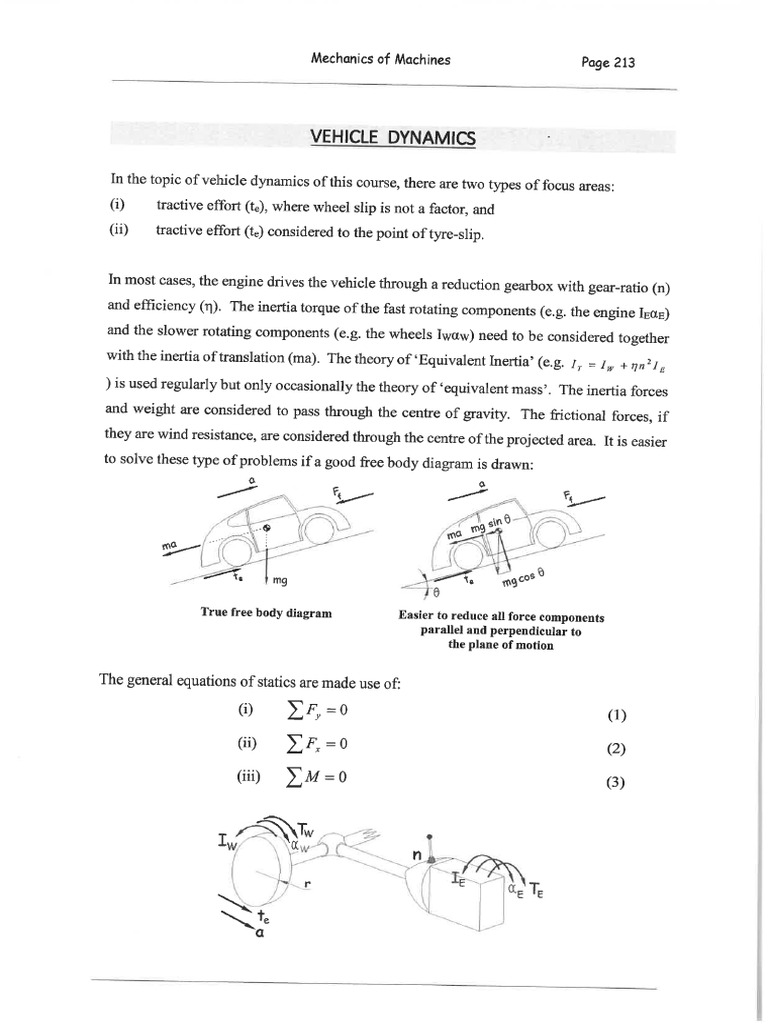 Vehicle Dynamics | PDF