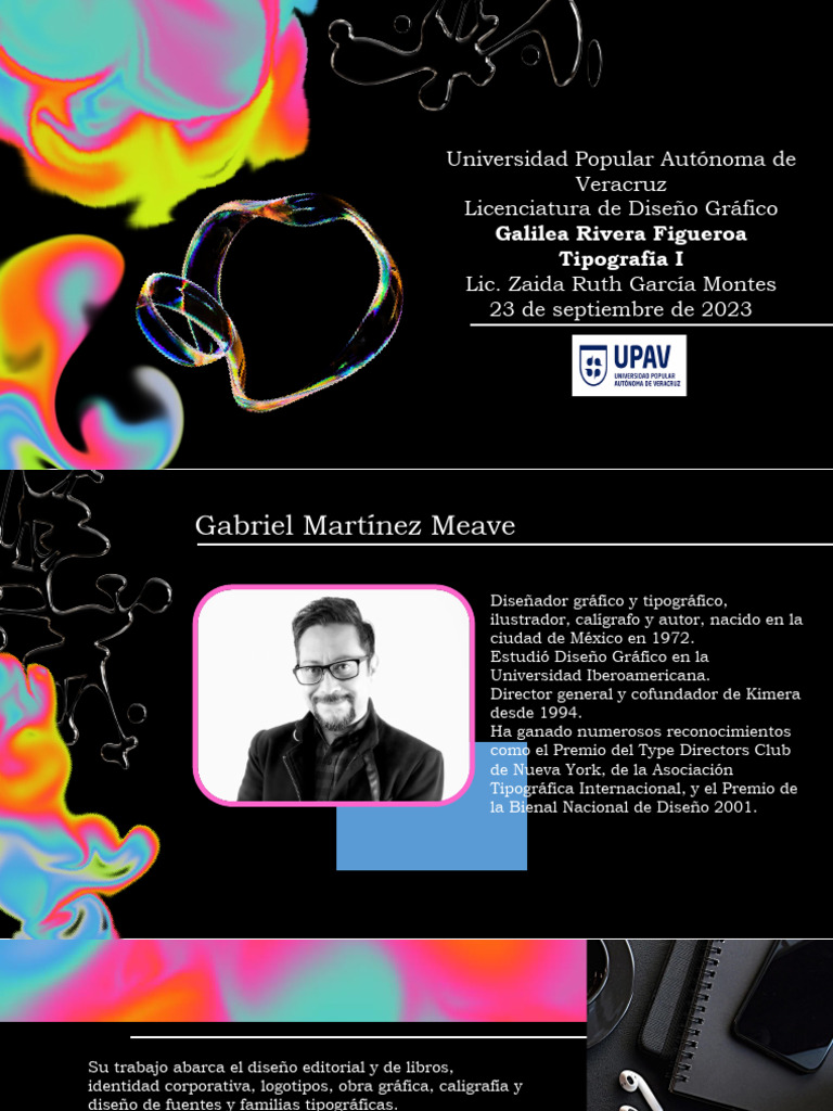 Gabriel Martínez Meave - Tipografía - GalileaRiveraFigueroa | PDF