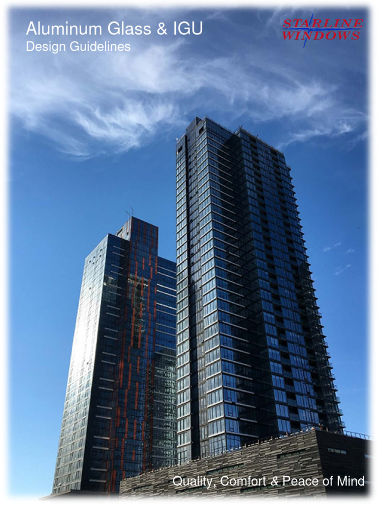 Aluminum Glass and IGU Design Guidelines | PDF