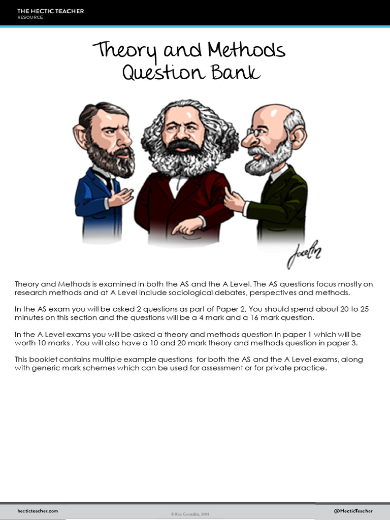 Theory and Methods Question Bank | PDF | Sociology | Social Research