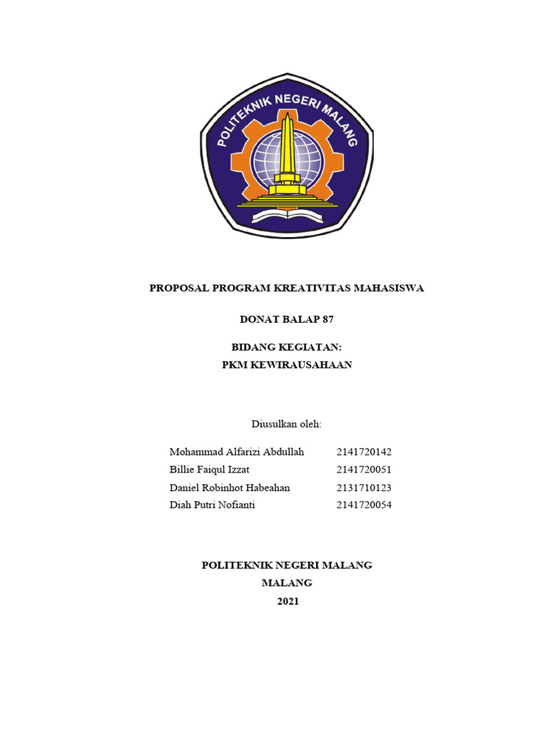 Donat Ubi Ungu: Inovasi PKM Mahasiswa | PDF