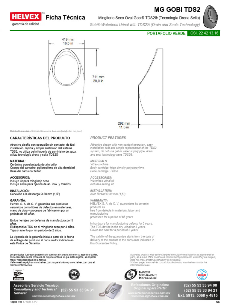 MG Gobi TDS2 - Ficha Tecnica 2021 | PDF