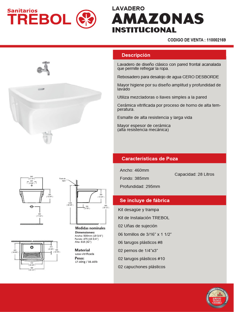 Archivo Ficha Tecnica 110002169 1 LAVADERO AMAZONAS | Descargar gratis ...