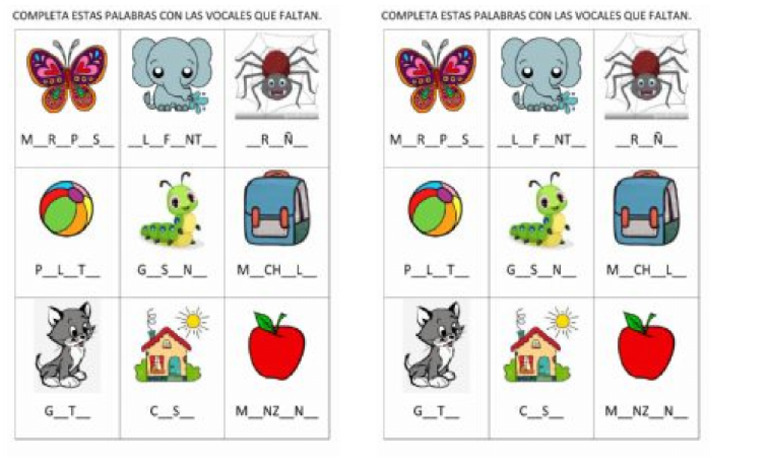 Actividad Vocales 3 | PDF